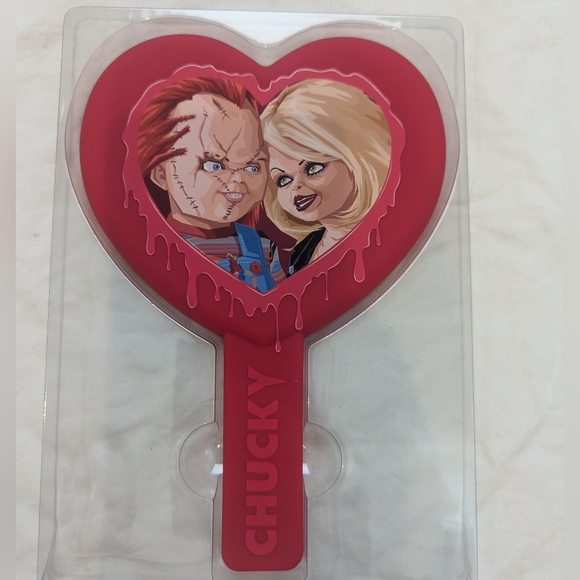 Glamlite | Makeup | Chucky And Tiffany Heart Shaped Hand Mirror | Poshmark